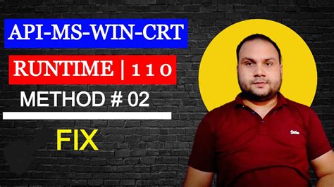 How To Fix Api Ms Win Crt Runtime 1 1 0 DLL Is Missing From Your Computer Method 2 YouTube