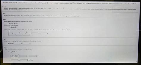 Solved Step 1 Magnitude The Acceleration Due To Gravity Is