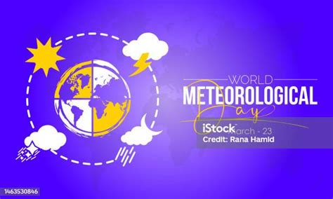 3월 23일 세계 기상의 날의 구름 예보 날씨 인식 개념 배너 디자인 0명에 대한 스톡 벡터 아트 및 기타 이미지 0명 2023년 2024년 Istock