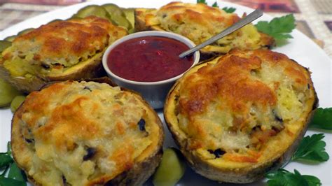 Безумно вкусная Фаршированная картошка с сыром грибами сметаной и фаршем в духовке Youtube