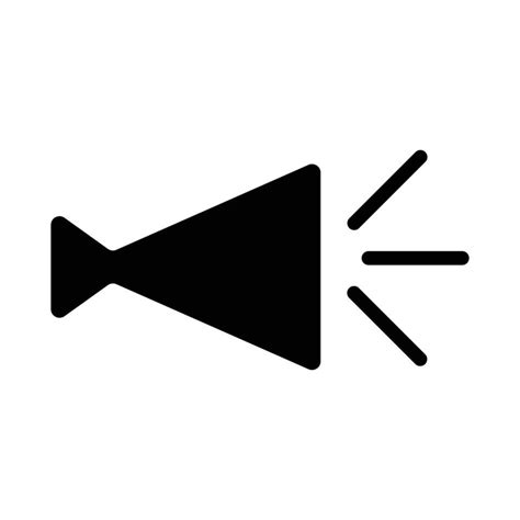 Megaphone Silhouette Icon Speaker 48389025 Vector Art At Vecteezy