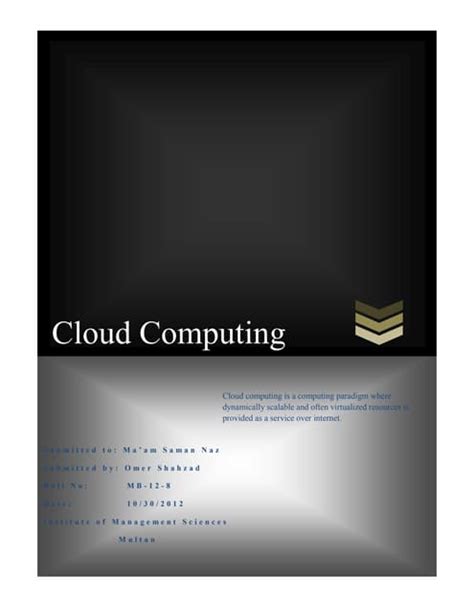 cloud computing assignment docx