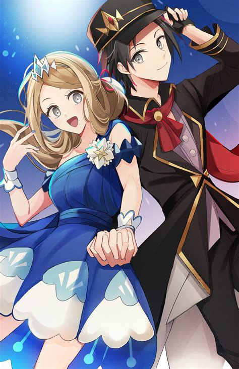 Serena Calem Serena And Calem Pokemon And 1 More Drawn By Sakuya