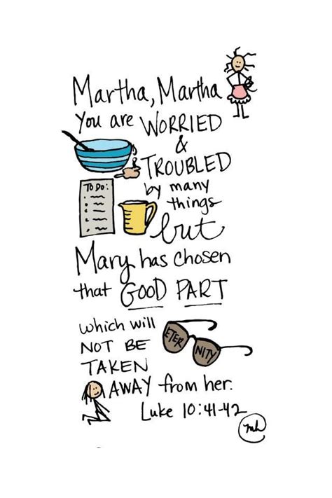 Luke 1041 42 ☕ Would You Be To Preoccupied With The Cares Of This