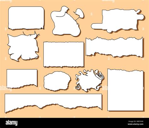 Torn Paper Sheet Ripped Stock Vector Images Alamy