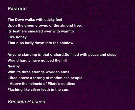 Pastoral Poem By Kenneth Patchen Poem Hunter