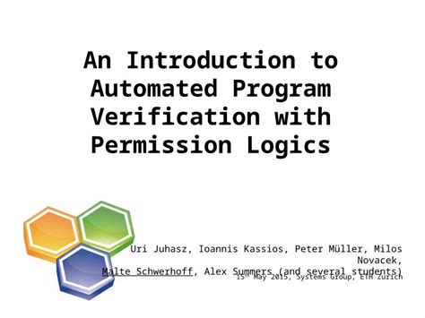 ppt an introduction to automated program verification with permission