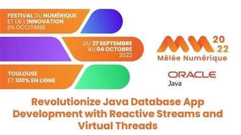 Melee Numerique 2022 Revolutionize Java Db App Dev With Reactive