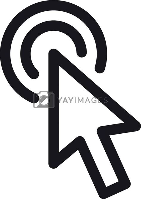Arrow Pointer Clicking Action Symbol Click Icon By Ladadikart Vectors