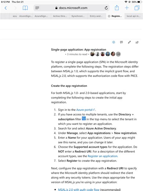 Azure Wide Docs Accessibility Issue No Table Of Contents Available For Any Azure Docs On IPad