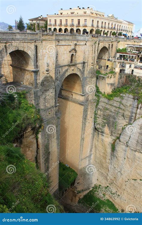 Puente Nuevo Bridge In Ronda Spain Stock Photo Image Of Puente Gulley