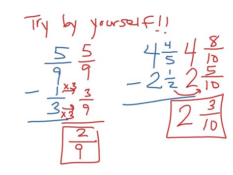 Worksheet Subtracting Fractions With Regrouping Grass Fedjp Worksheet