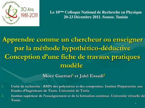 Pdf Apprendre Comme Chercheur Ou Enseigner Par La Méthode Hypotético Déductive Conception D