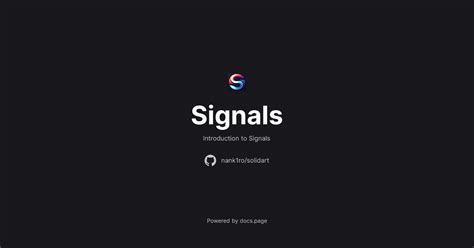 Signals