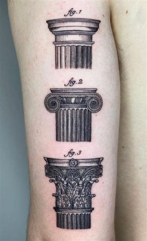 Column Tattoos Greek Column