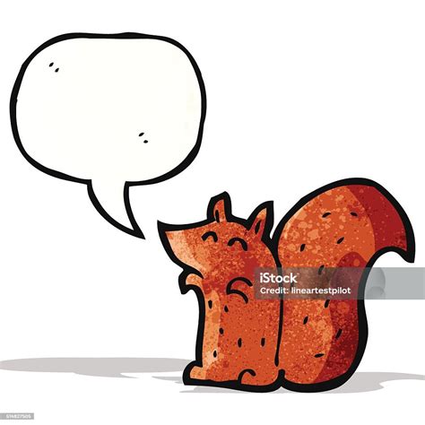 말풍선이 있는 말풍선을 Squirrel 0명에 대한 스톡 벡터 아트 및 기타 이미지 0명 귀여운 기이함 Istock