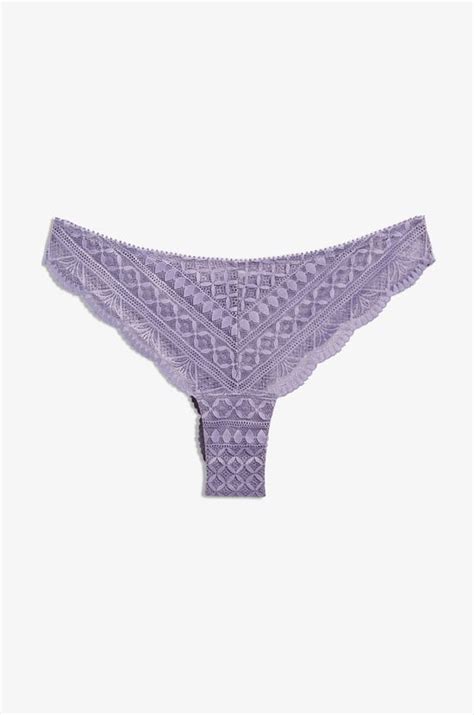 Tanga En Dentelle Idole Vert Sapin Etam