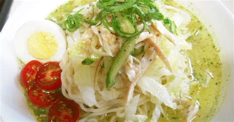 塩鶏トッピング冷やし塩ラーメン♪ By Hiro2031 【クックパッド】 簡単おいしいみんなのレシピが299万品