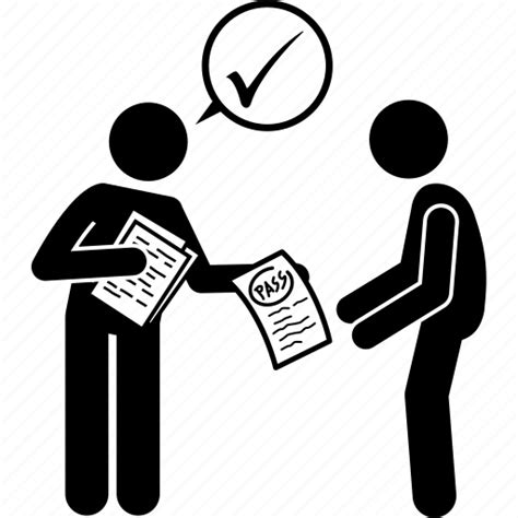 Pass Exam Examination Test Paper Qualify Examiner Icon Download