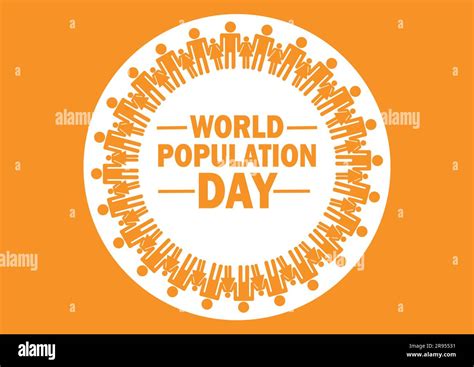 World Population Day Vector Illustration Suitable For Greeting Card