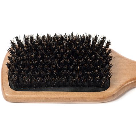 Grannaturals Boar Bristle Paddle Hair Brush For Women And Men Natura