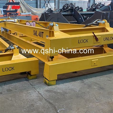 Easy Handle 20 40ft Semi Automatic Container Spreader For Handling Iso