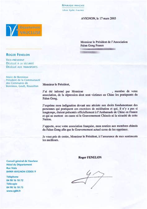Lettre De Soutien Dun Maire Français
