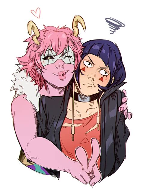 Mina Jirou By Ohnips Rchurchofminaashido