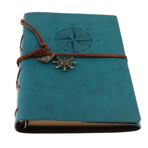 Travel Journal Notebook A5 Refillable Leather Journal Diary Blank Book