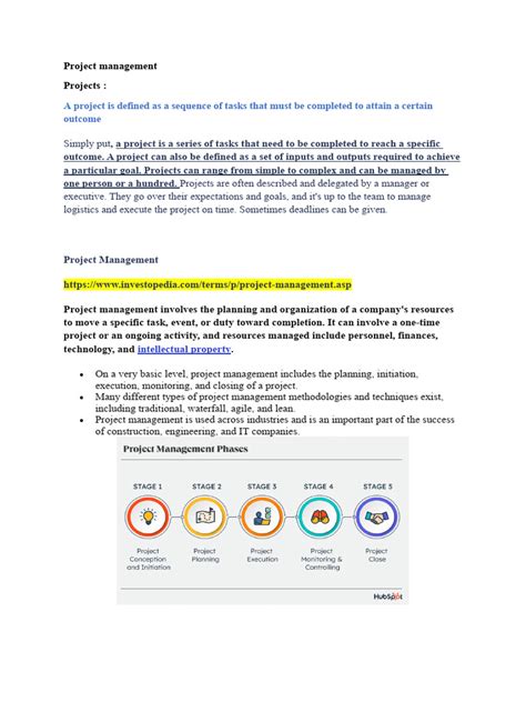 Project Management Notes Full Pdf Project Management Environmental Monitoring