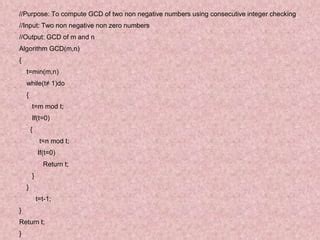 Introduction To Design And Analysis Of Algorithm PPT