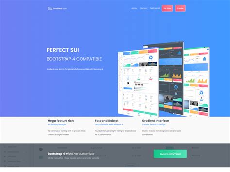 gradient able angular admin template by codedthemes ~ epicpxls