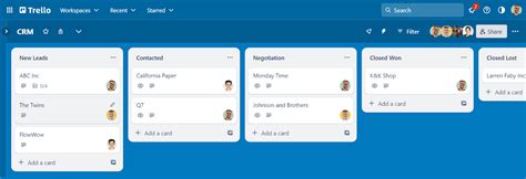 How To Organize Your Trello Board As A CRM System