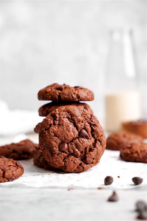 Double Chocolate Gluten Free Vegan Protein Cookies The All Natural Vegan