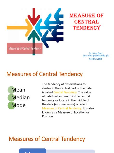 Measure Of Central Tendency Pdf Mode Statistics Mean