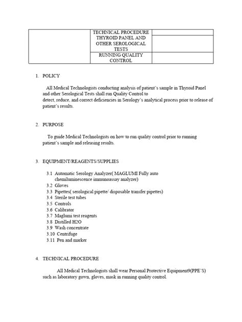 Maglumi Technical Procedure Pdf