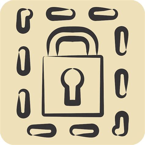 Premium Vector Icon Password Related To Security Symbol Hand Drawn