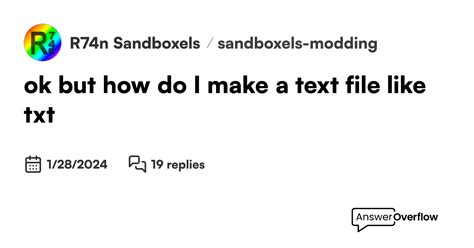 Ok But How Do I Make A Text File Like Txt 🚨 R74n Sandboxels