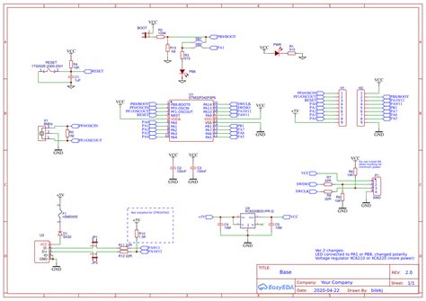 Stm32f042 Dev Board Easyeda Open Source Hardware Lab