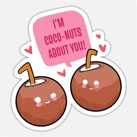 Coco Nuts Stickers Unique Designs Spreadshirt