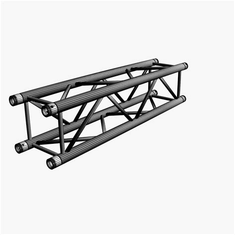 Square Truss Straight Segment 21 3d Model