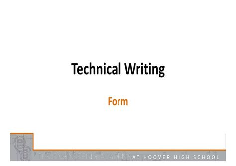 Technical Writing Ppt