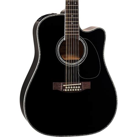 Takamine Legacy Series Ef381dx 12 String Acoustic Electric Guitar Bla