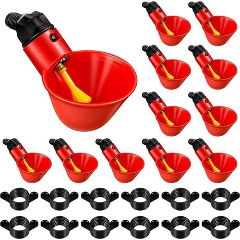 Lot De 12 Abreuvoirs Automatiques Pour Poulet Volaille Abreuvoirs Pour
