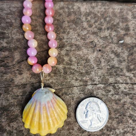 Sunrise Shell Necklace Etsy