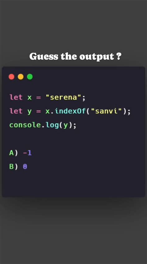 Ravish Javascript Web Dev🧑🏻‍💻 Comment Your Answers And Lets
