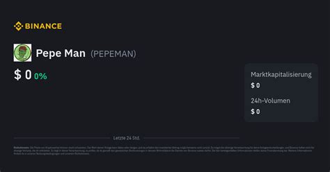 Pepe Man Preis Pepeman Preisindex Live Chart Und Usd Umtausch Binance