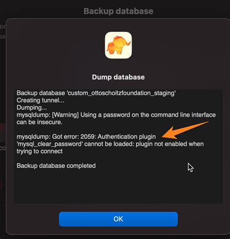 authentication plugin mysql clear password cannot be loaded plugin not enabled · issue 384