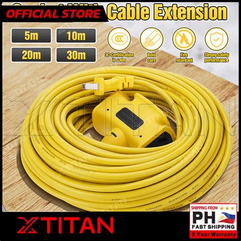 【5 Year Warranty】ready In Manila Xtitan 30m 20m 10m 5m Extension Cord