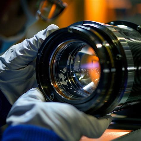 Free Precision Lens Inspection Image Optics Technician Lens Download At Stockcake